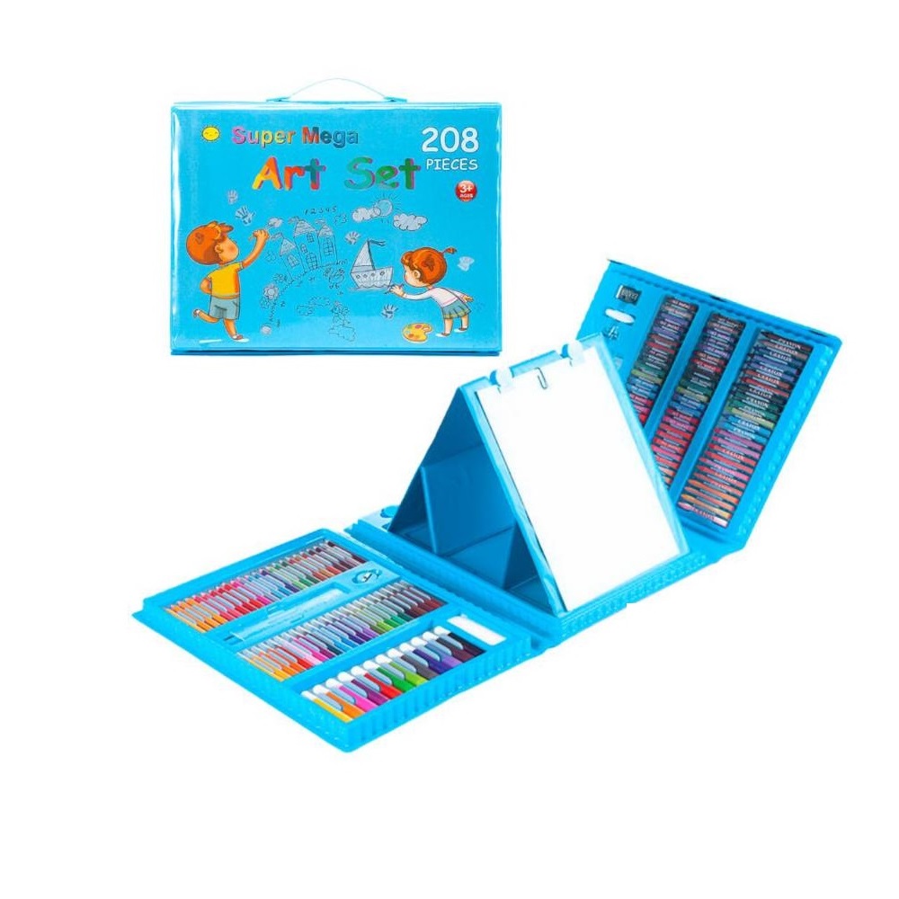 Mega Set De Arte De 208 Piezas Para Niños Y Niñas - Peru Smart
